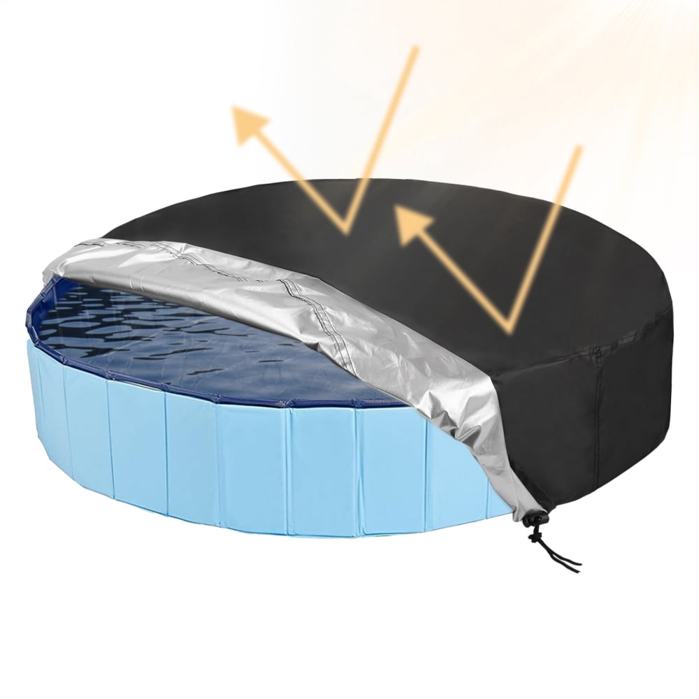 Curpgiee Cover for Pool Over Ground Kid Pool Covers Sunlight Blocking ...