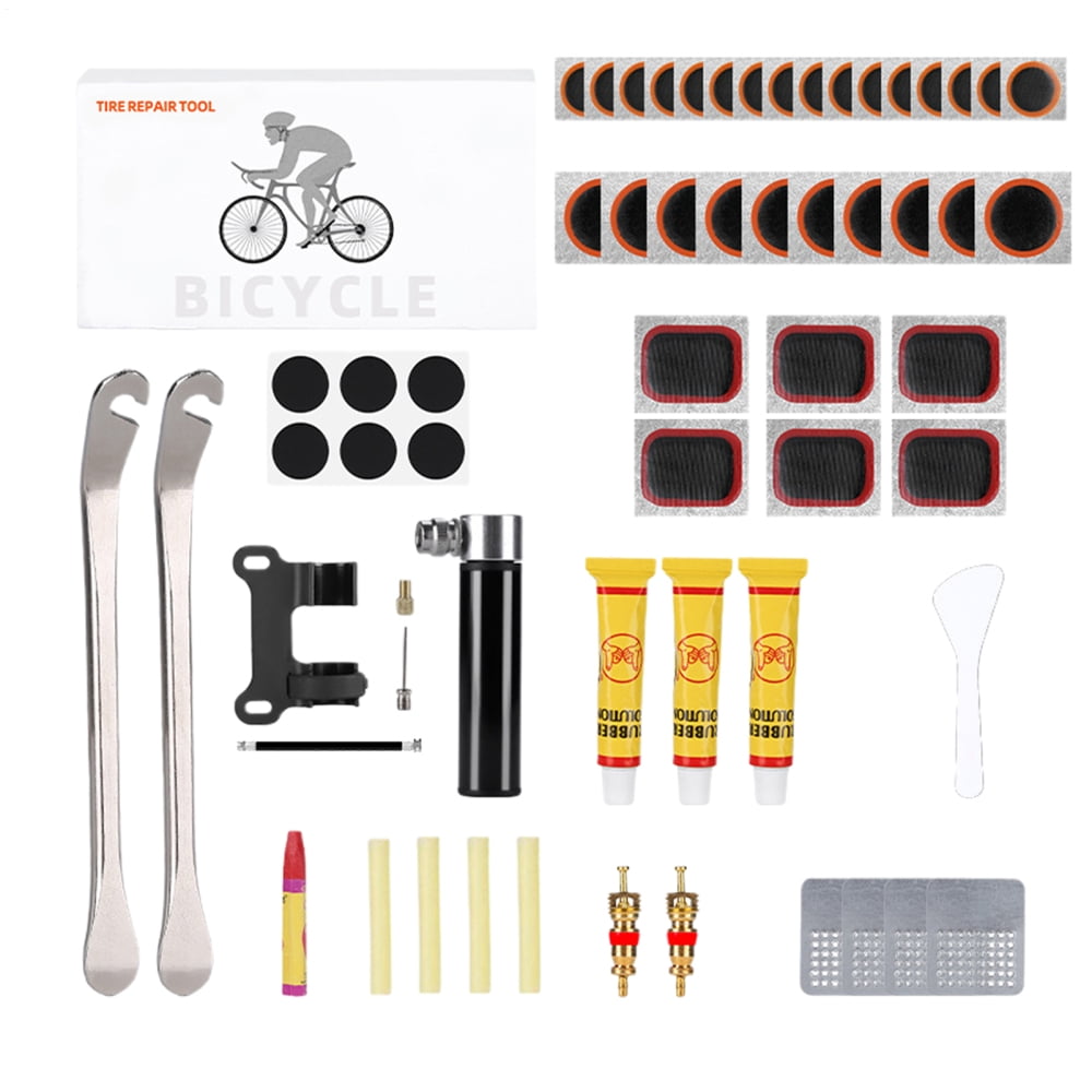 Curpgiee Cycling Puncture Repair Kit Tire Repair Kit with Vulcanizing ...