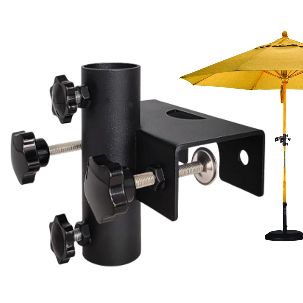 Curpgiee Deck Umbrella Holder Adjustable Umbrella Mount Heavy Duty ...