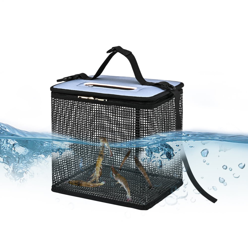 Curpgiee Fishing Basket for Caught Fish Foldable Floating Fish Basket ...