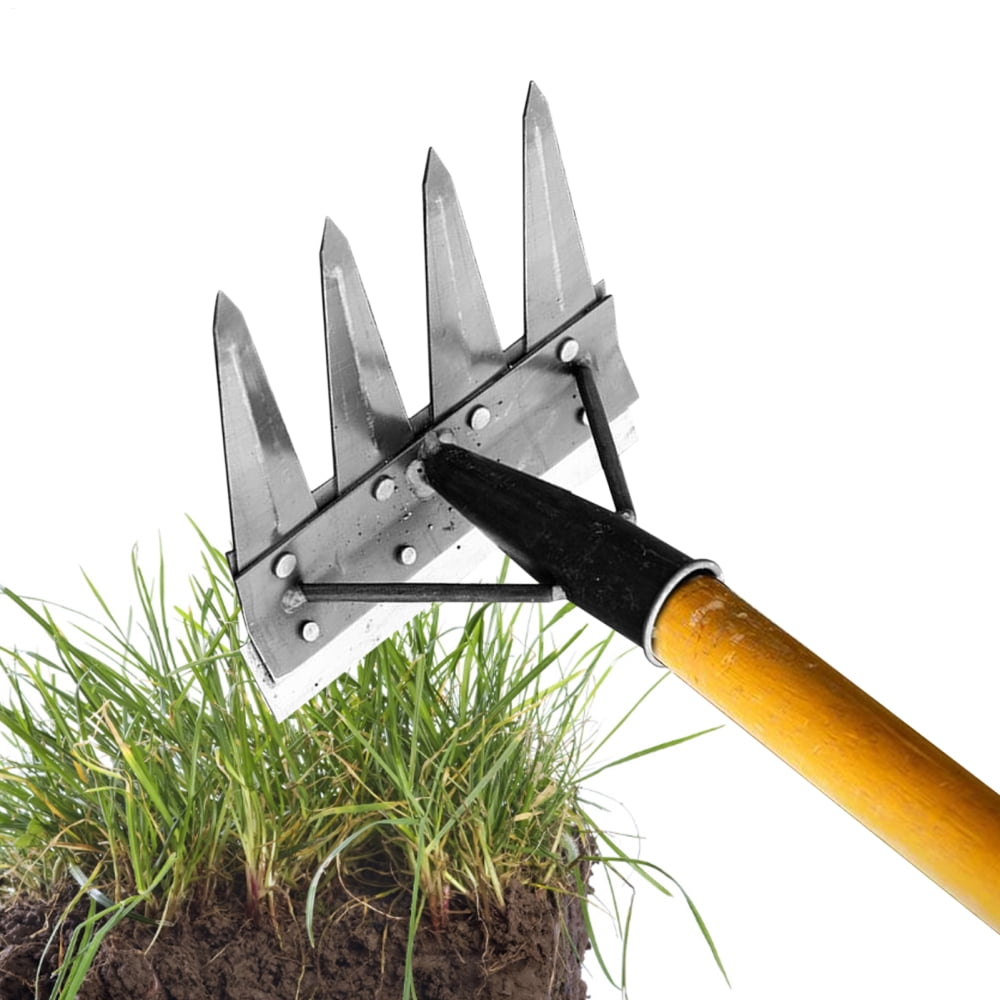 Curpgiee Garden Tools for Weeding Manual Weeder Double-Sided Multi-purpose Detachable Manual ...