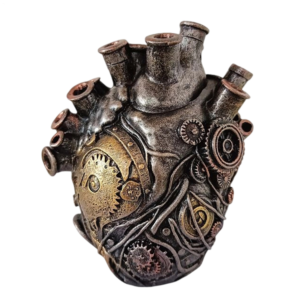 Curpgiee Heart Vase Cool Vases with Multiple Holes Resin Modern ...