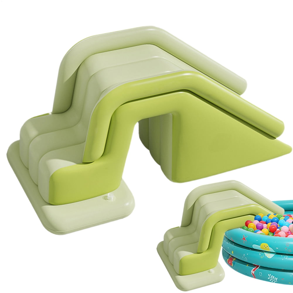 Curpgiee Inflatable Slide for Pool Foldable Pool Blow Up Slide Non-Slip ...