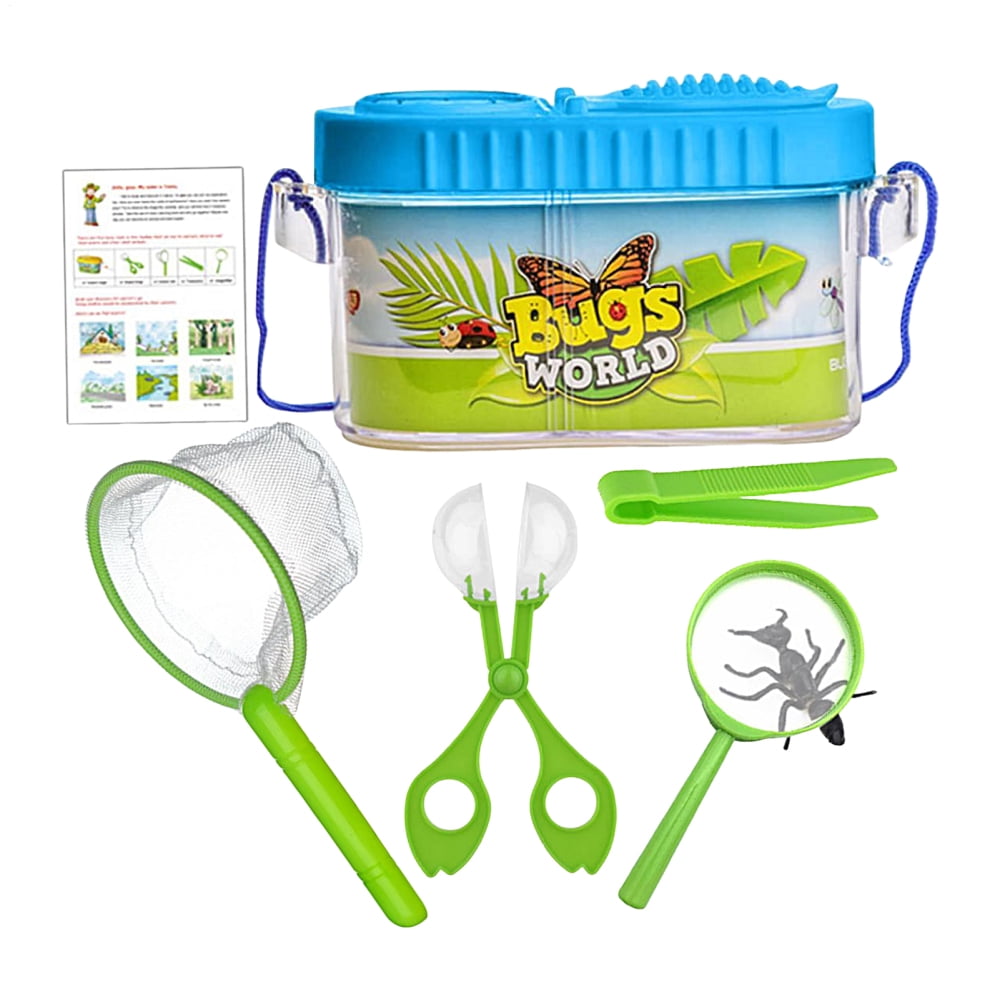 Curpgiee Kids Fly Catcher Fly Collection Kit for Kid Transparent Cage ...