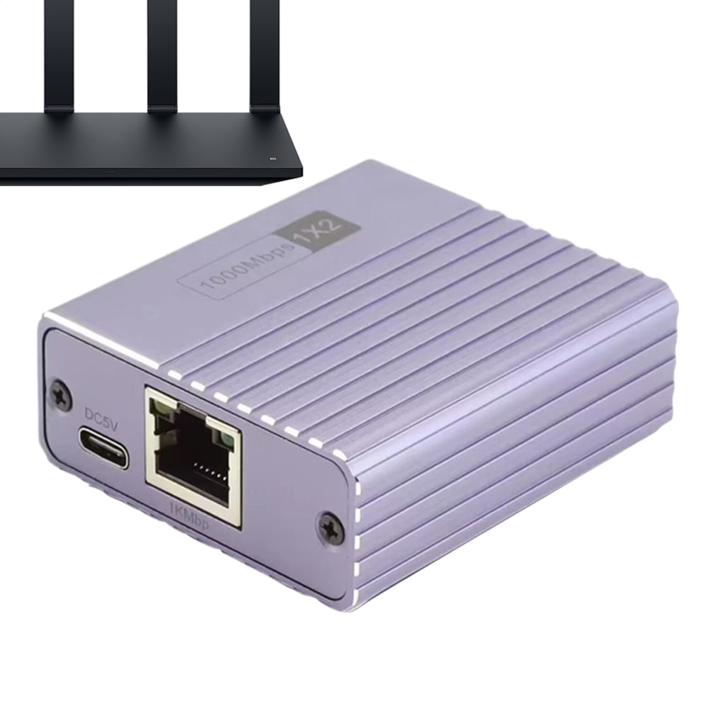 Curpgiee Lan Splitter Ethernet Splitter 1 to 4 Low-Latency Gigabit ...