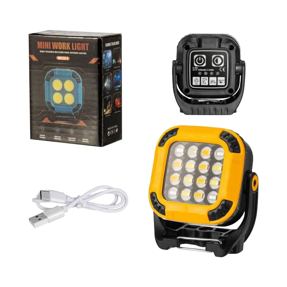 Curpgiee Magnetic LED Work Light Portable LED Rechargeable Magnetic ...