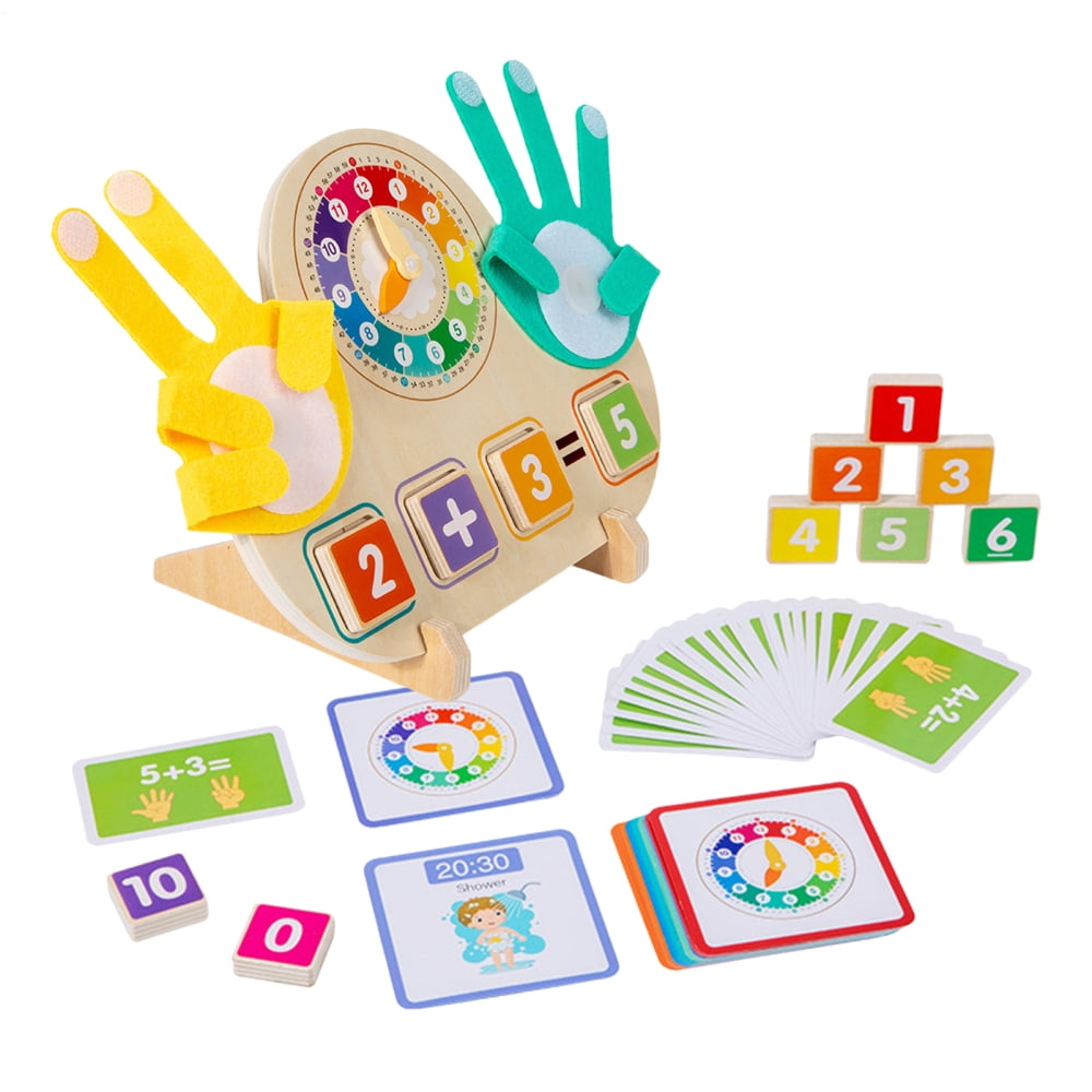 Curpgiee Math Manipulatives Number Counting Blocks Educational Clock ...