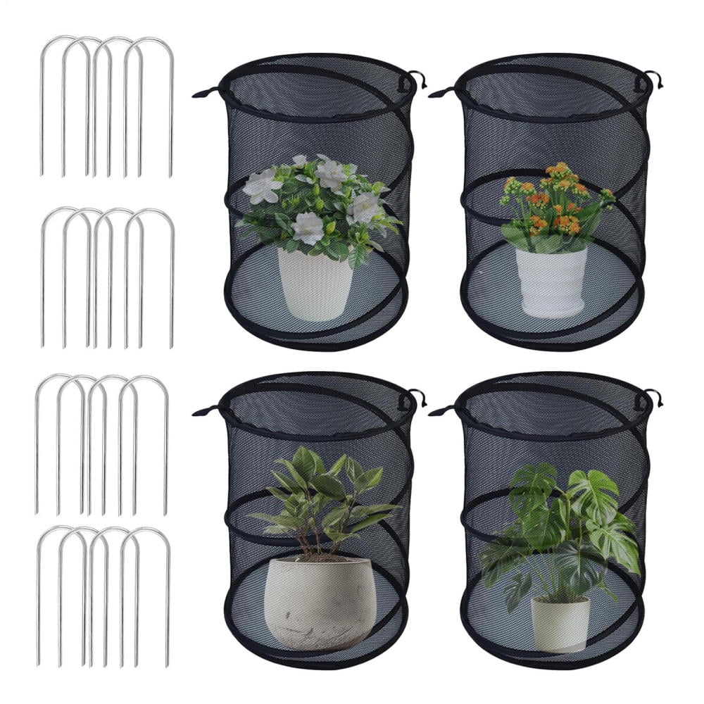 Curpgiee Mesh Plant Covers for Outdoors Pop out Mesh Plant Cover 4 ...