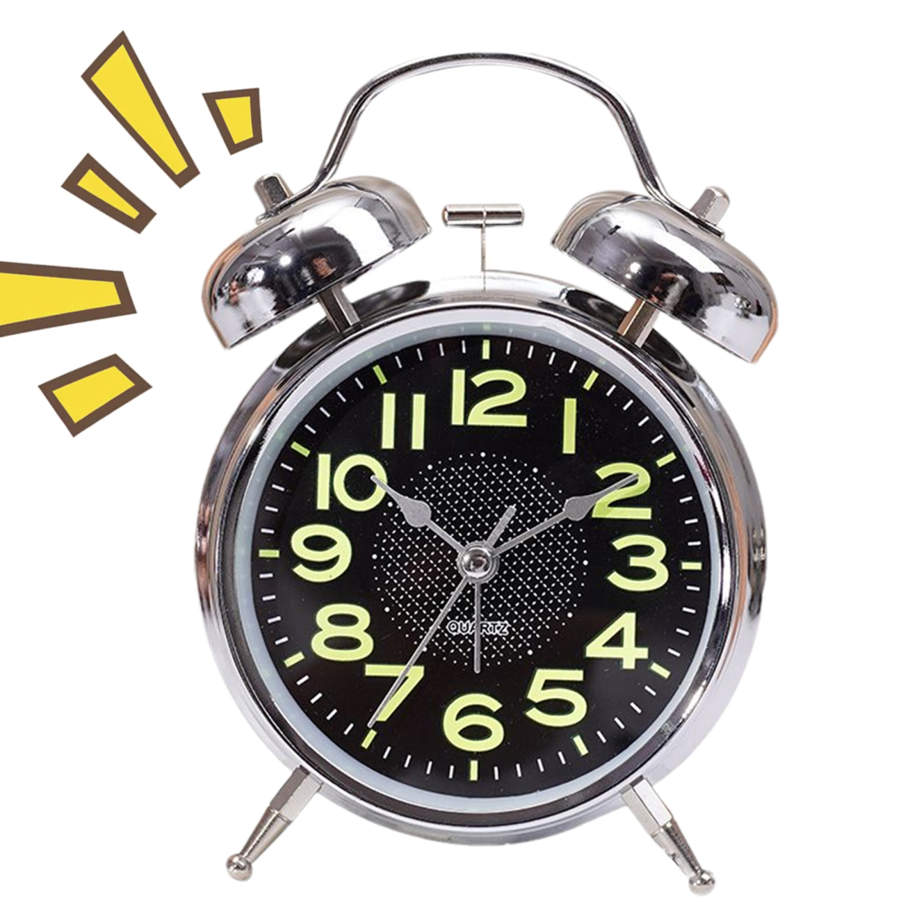 Curpgiee Old Fashioned Alarm Clock Luminous Alarm Clock 3 Inch Quiet ...