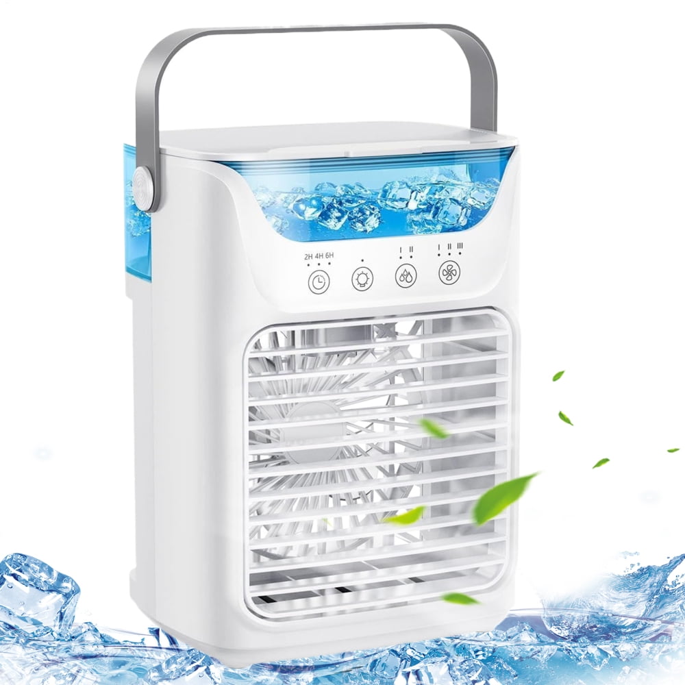 Curpgiee Portable Air Conditioners Fan Portable Mist Water Spray Fans ...