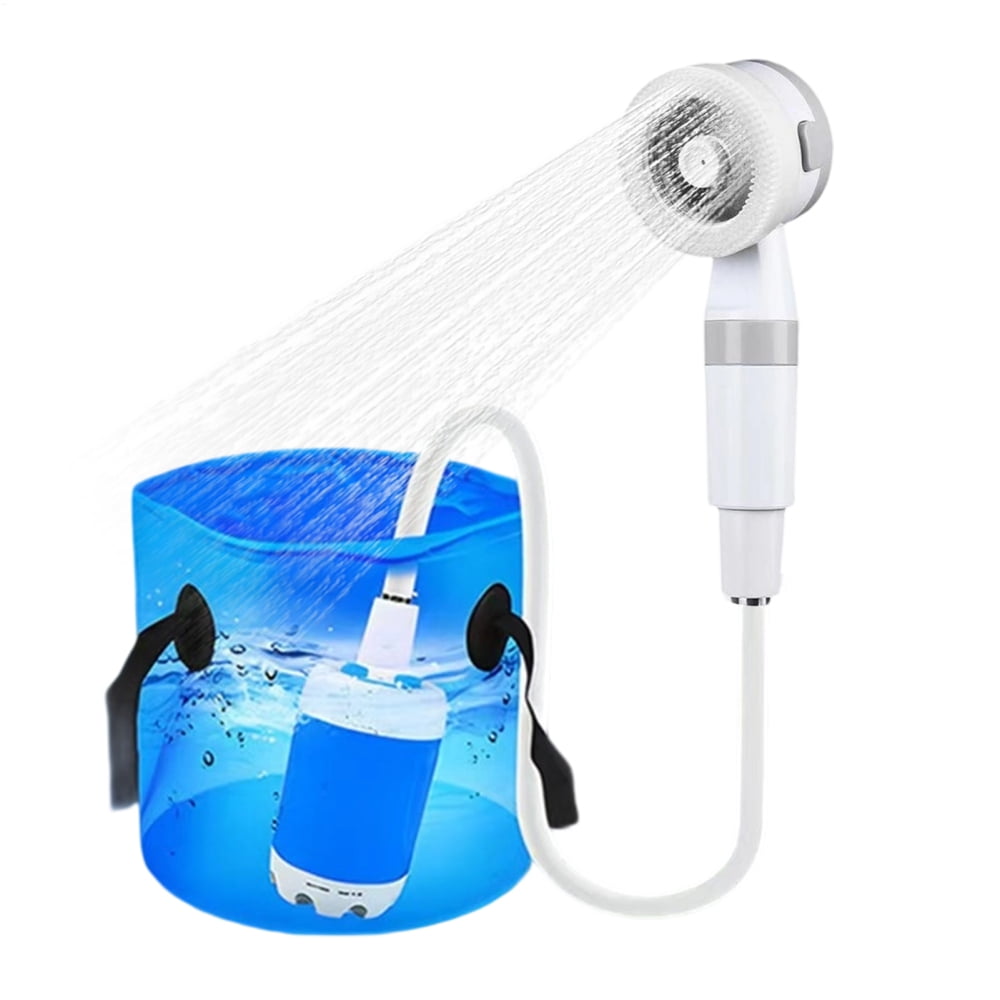 Curpgiee Portable Shower Pump 5000mah Portable Electric Camping Shower ...