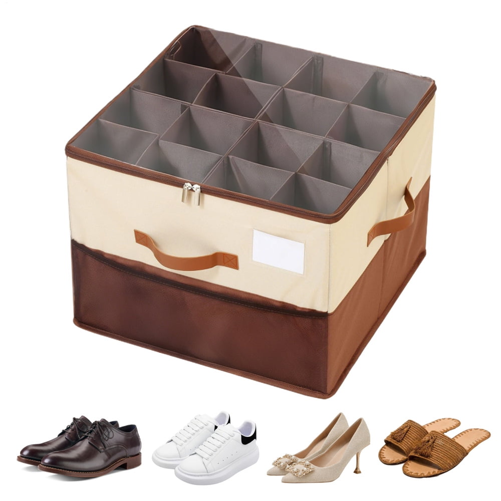 Curpgiee Shoe Organizer Box Fabric Closet Shoe Storage Organizer Box ...