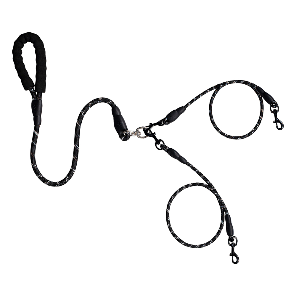 Curpgiee No Tangling Double Dog Cable Lead for 2 Dogs Pet Supplies ...