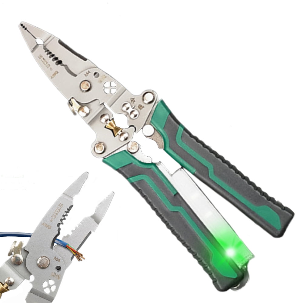 Curpgiee Wire Stripping Tool Electric Wire Peeler Terminal Crimper ...