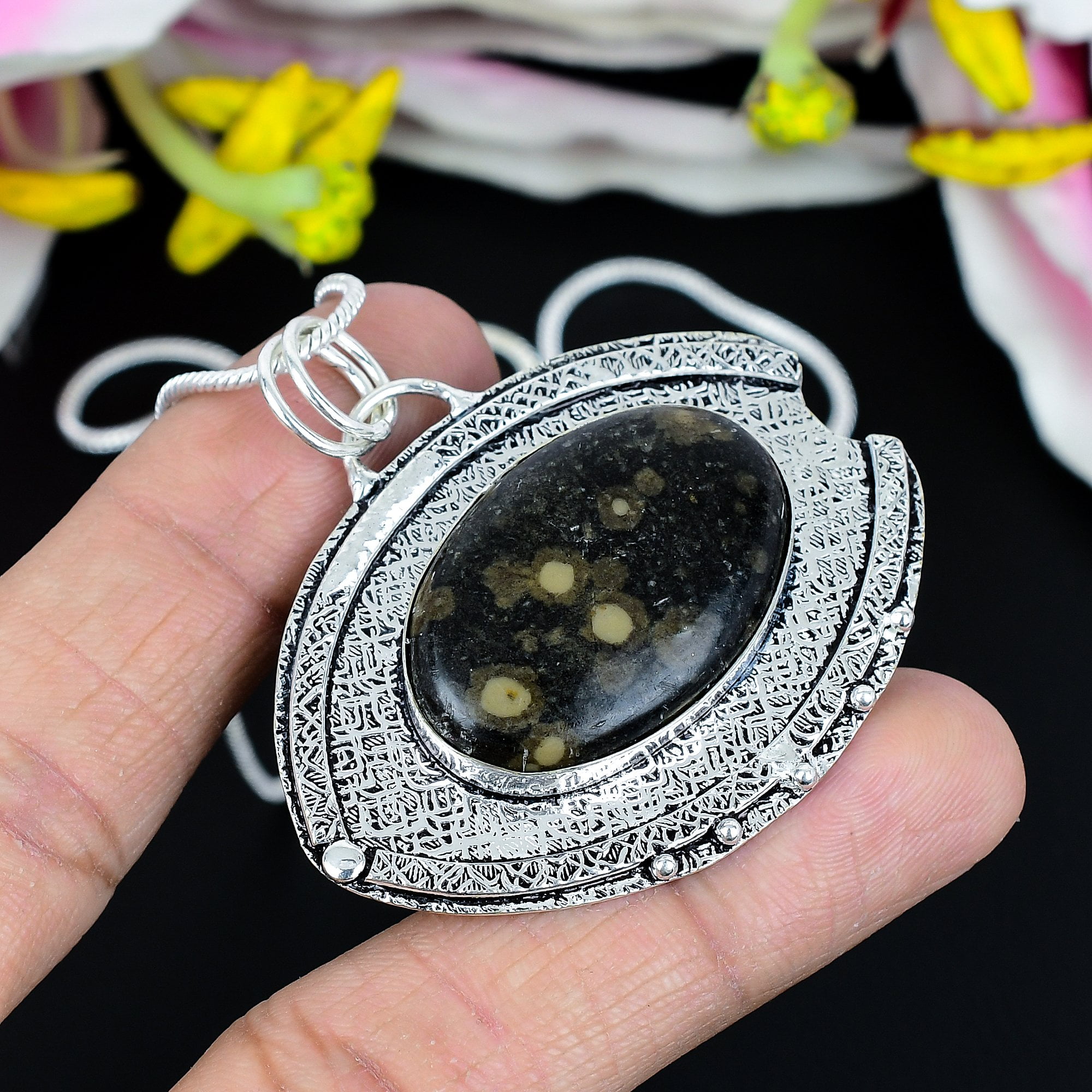 Curpit Boulder Opal Gemstone Handmade 925 Sterling Silver Pendant 2.05 ...