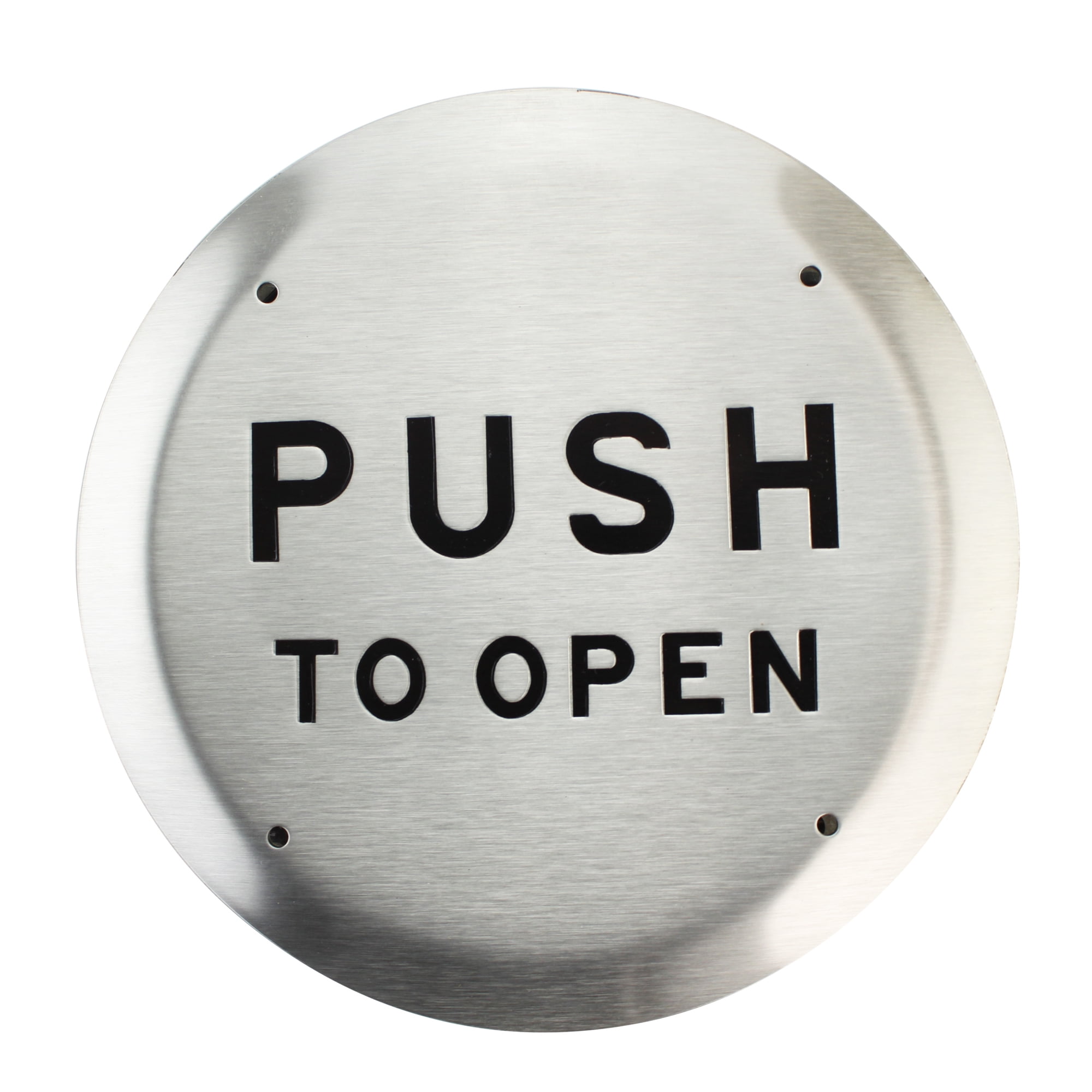 Curran Engineering CE-606-S-FM 6" "Push To Open" Round Push Plate ...