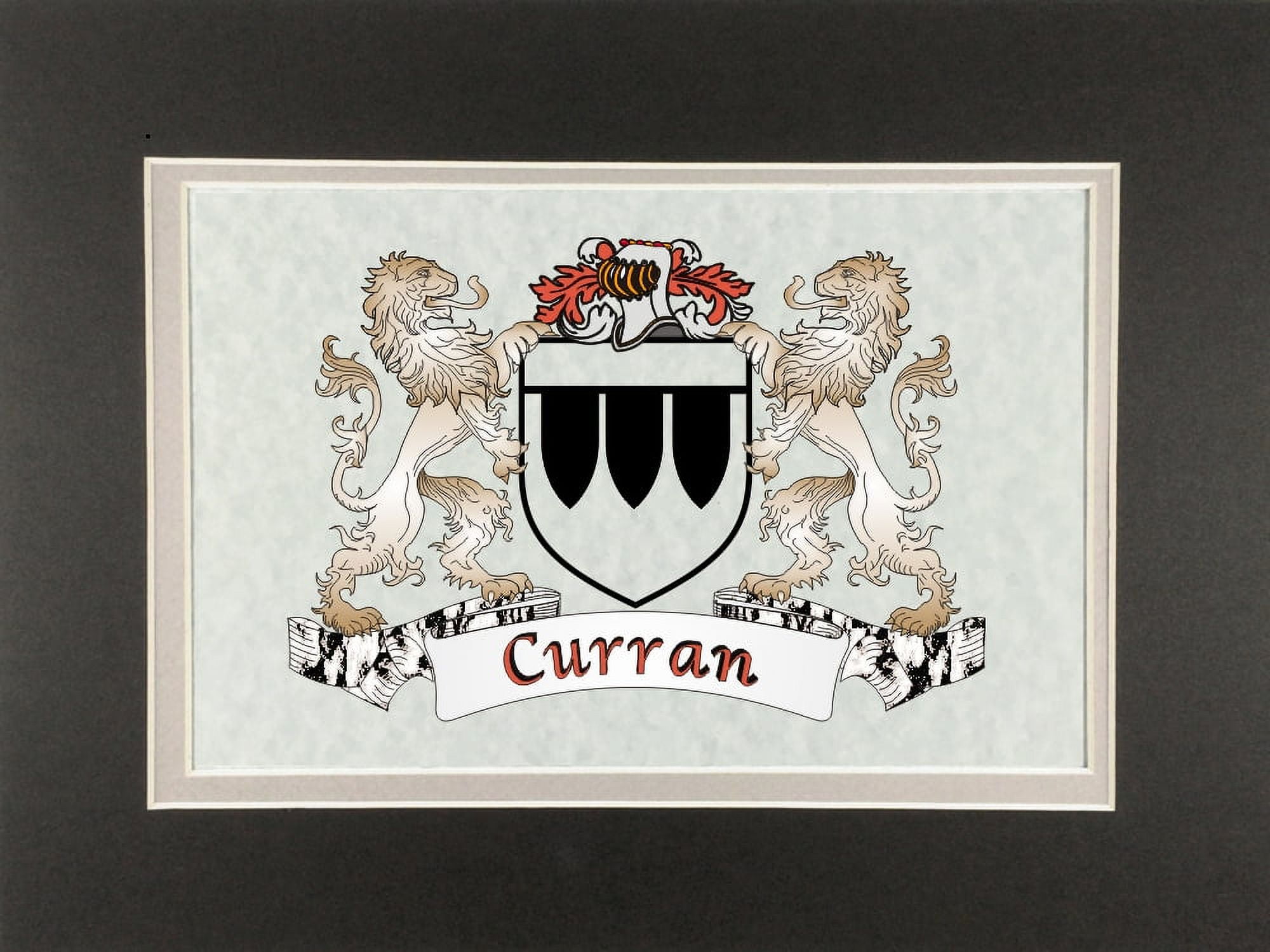 Curran Irish Coat of Arms Print - Frameable 9" x 12" - Walmart.com