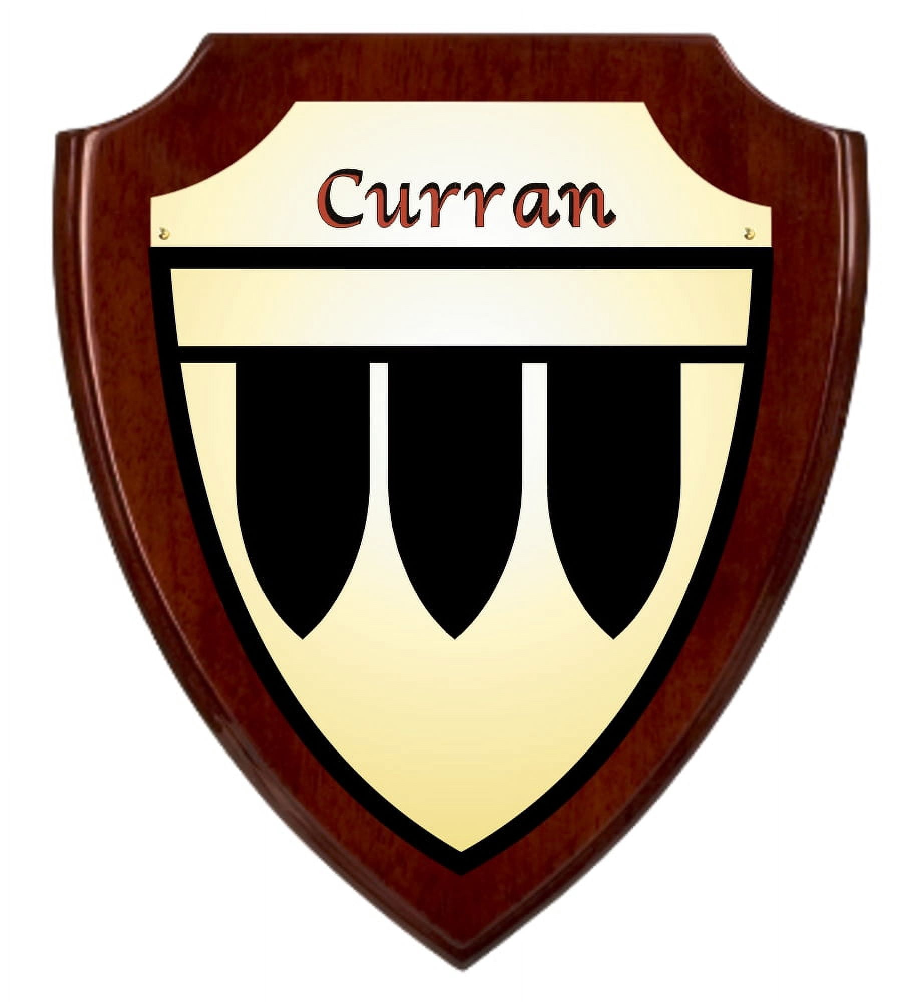 Curran Irish Coat of Arms Shield Plaque - Rosewood Finish - Walmart.com