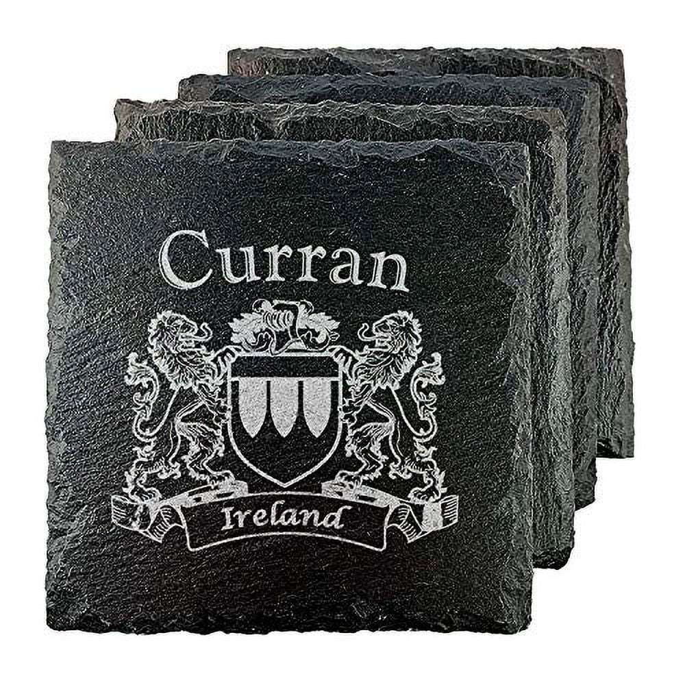Curran Irish Coat of Arms Slate Coasters - Set of 4 - Walmart.com