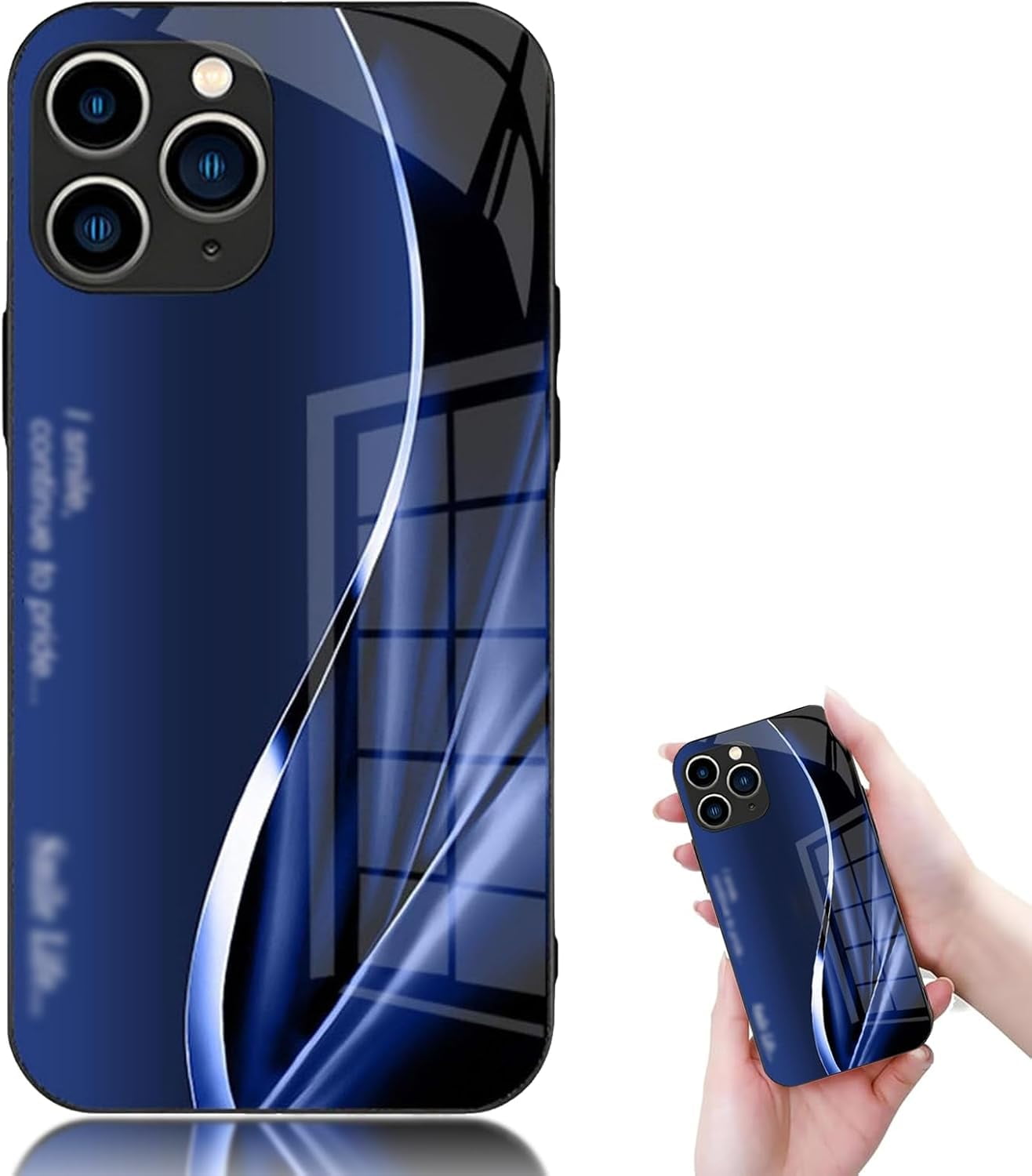 Curranet Dazzle Color Flow Case for iPhone, Gradient Lines HD Full ...