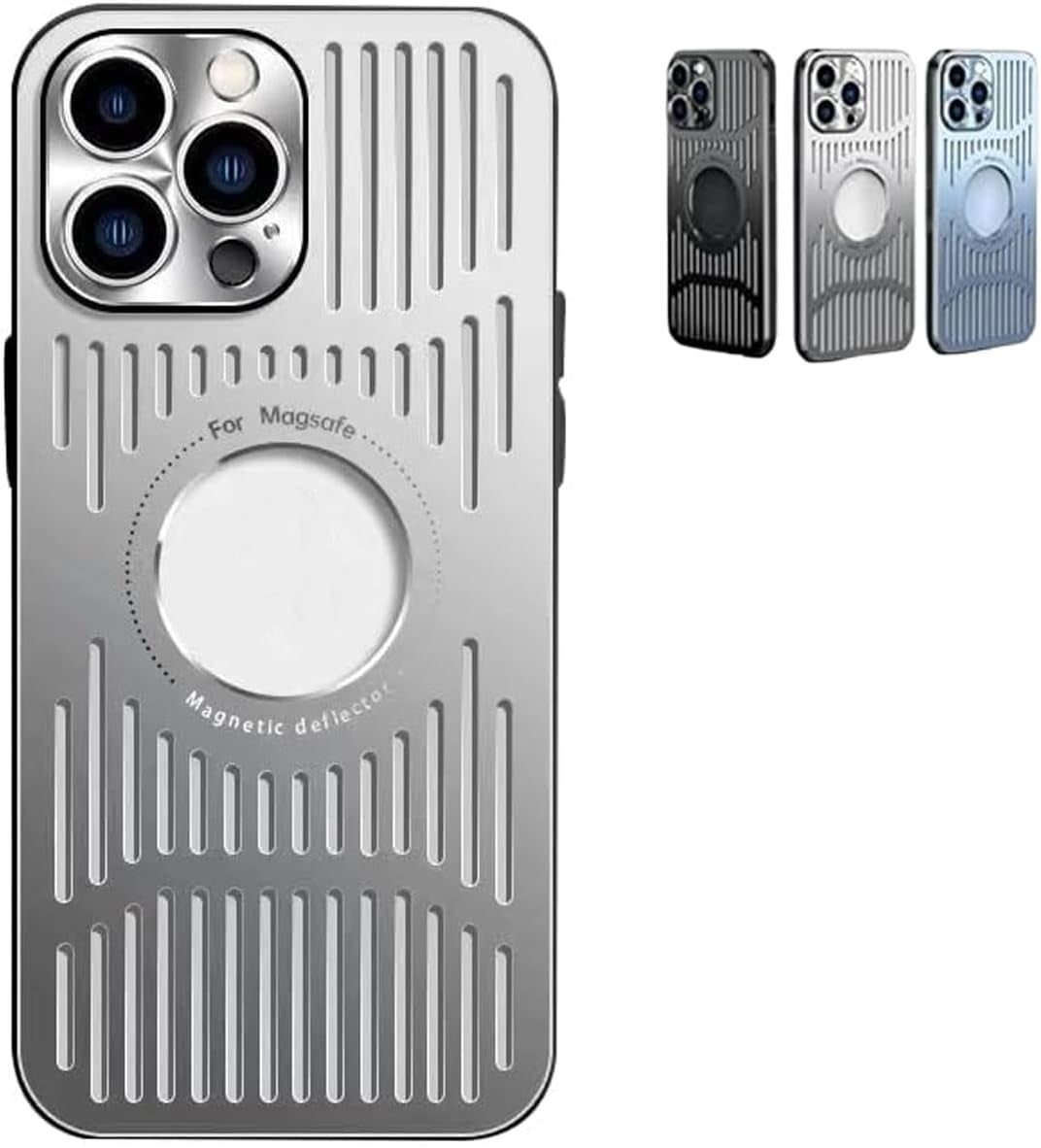 Curranet Metal Heat Dissipation Breathable Case for iPhone,The Metal ...