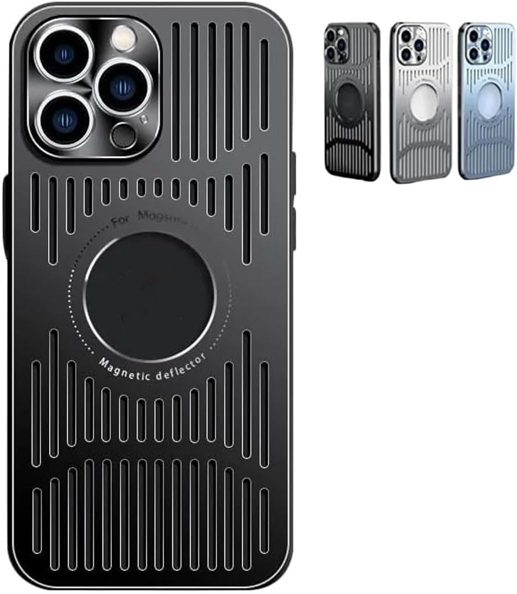 Curranet Metal Heat Dissipation Breathable Case for iPhone,The Metal ...