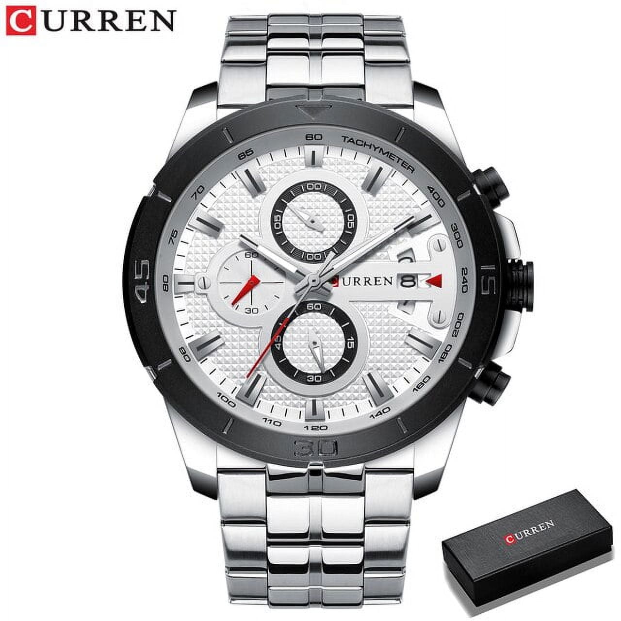 Curren Business Men Watch Luxury Brand Stainless Steel Wrist Watch ...