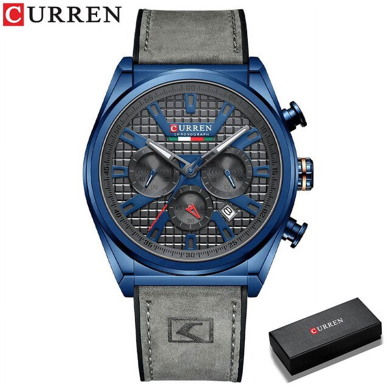 Curren Men's Wrist Watches Classic Sports Chronograph Dials Quartz ...