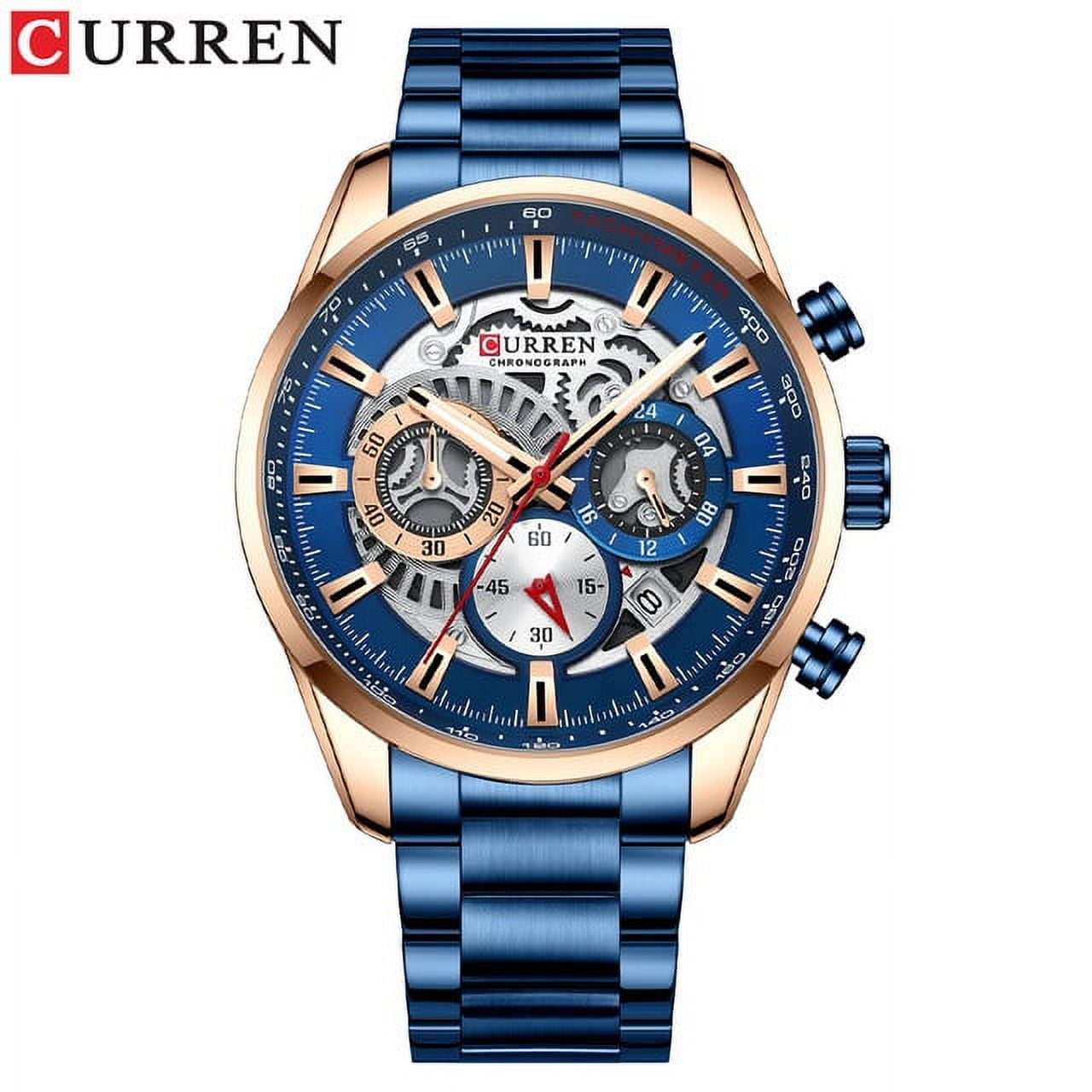 Curren Mens Luxury Casual Quartz Wristwatches With Luminous Hands Sport ...