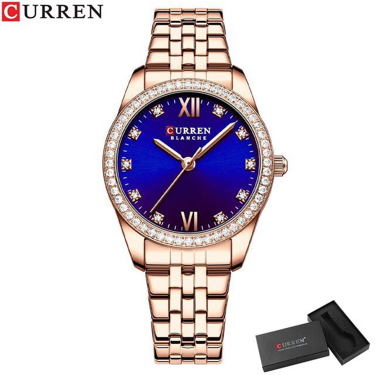 Curren New Women's Watches Luxury Quartz Stainless Steel Band ...