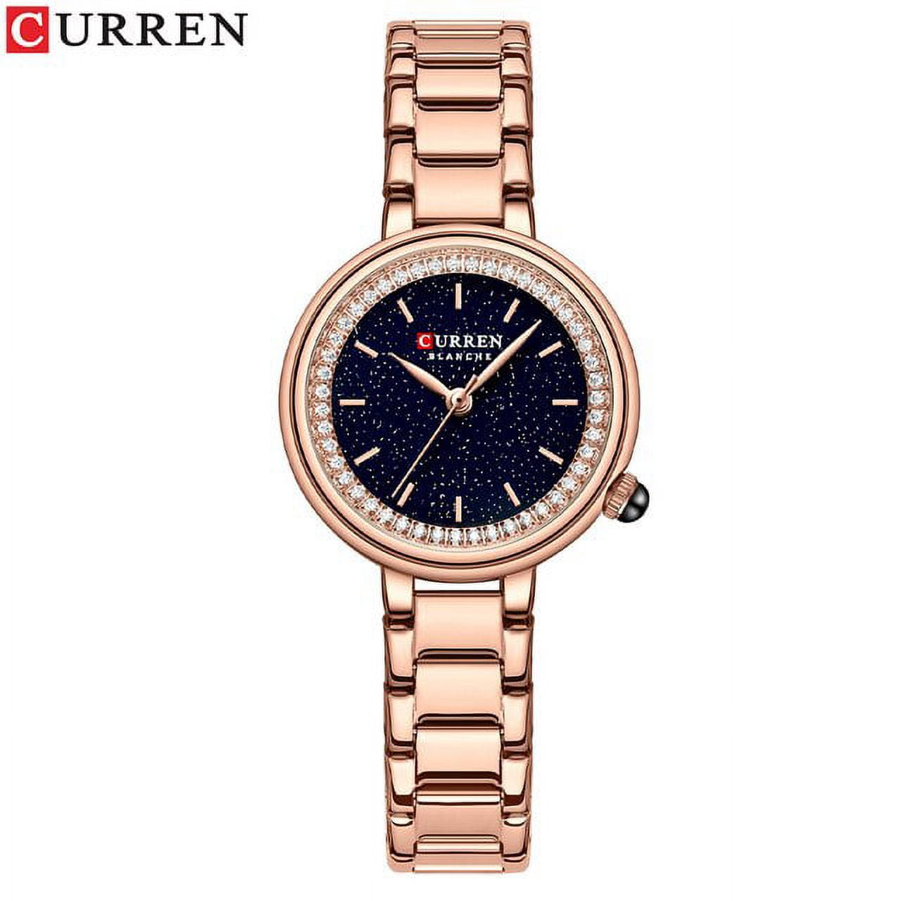Curren Simple Dress Watches For Ladies Luxury Quartz Stainless Steel ...