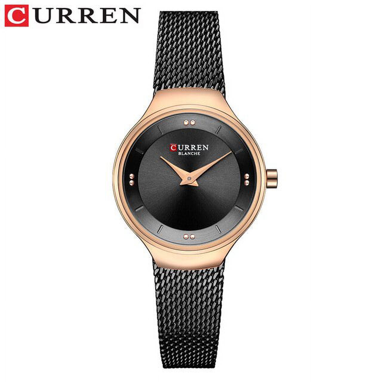 Curren Watches Women's Quartz Watch With Stainless Steel Mesh Strap ...
