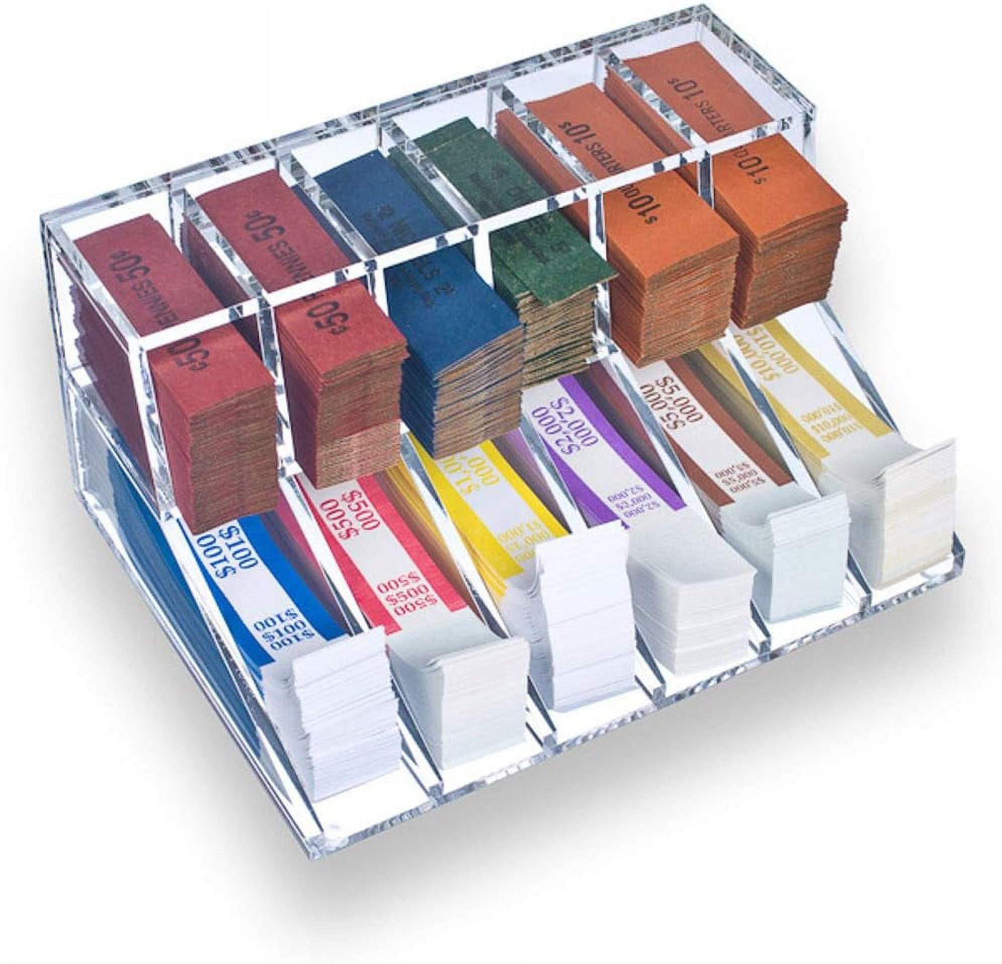 Currency Band/Coin Wrapper Combo Organizer - Clear - Strap Rack ...