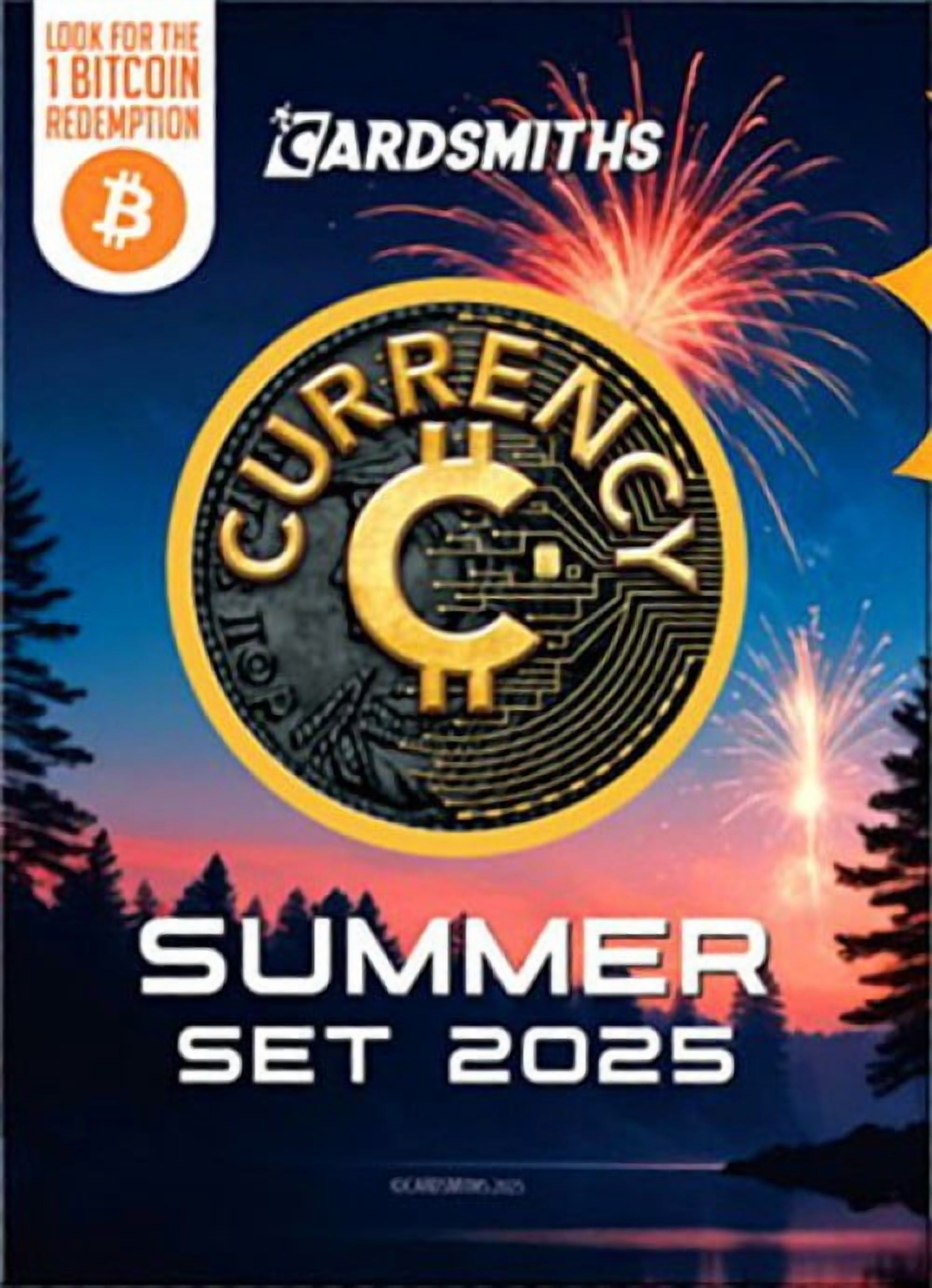 Currency Summer Set 2025 Trading Card Pack (1 Bitcoin Randomly Inserted ...