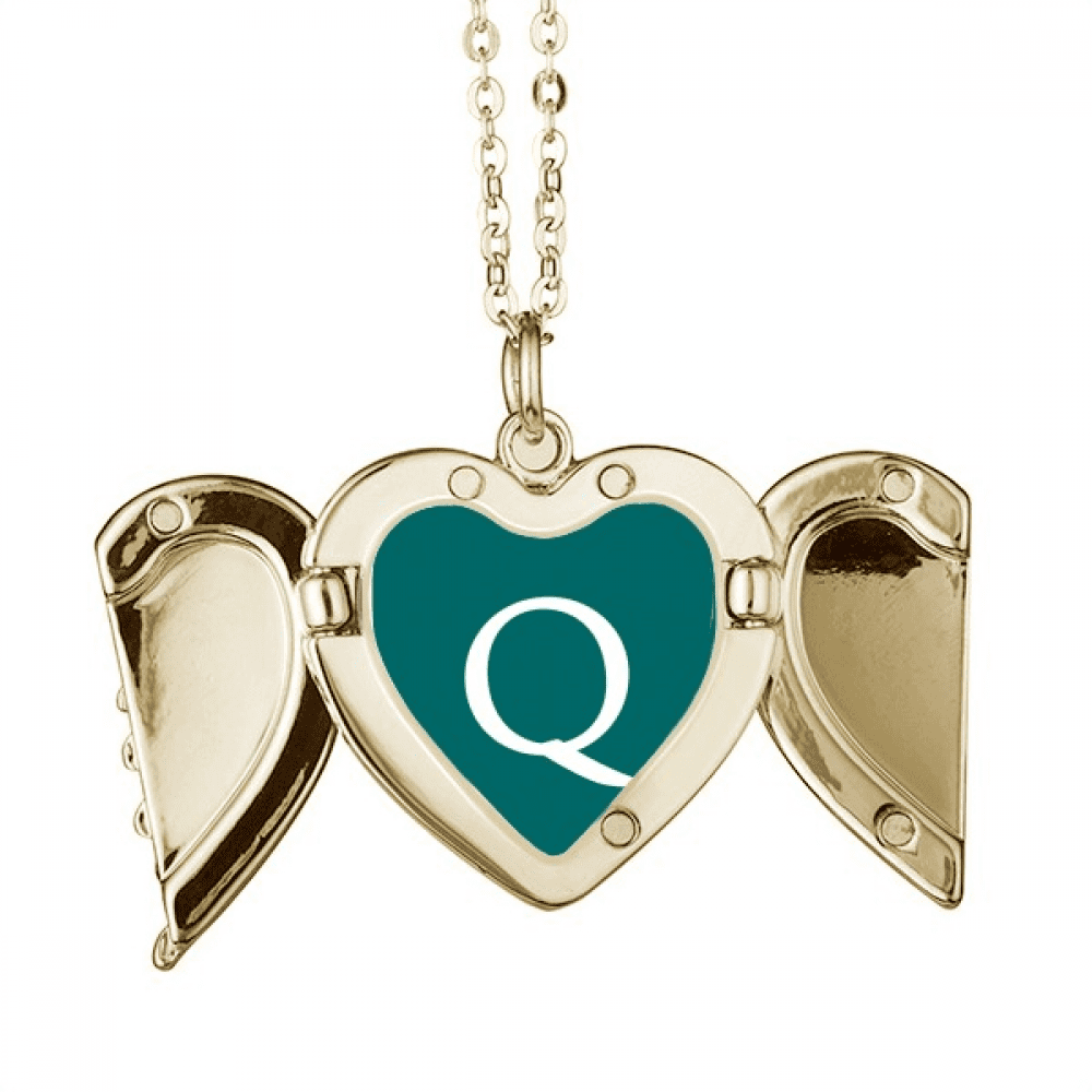 Currency Symbol Guatemala Quetzal GTQ Folded Wings Peach Heart Pendant ...