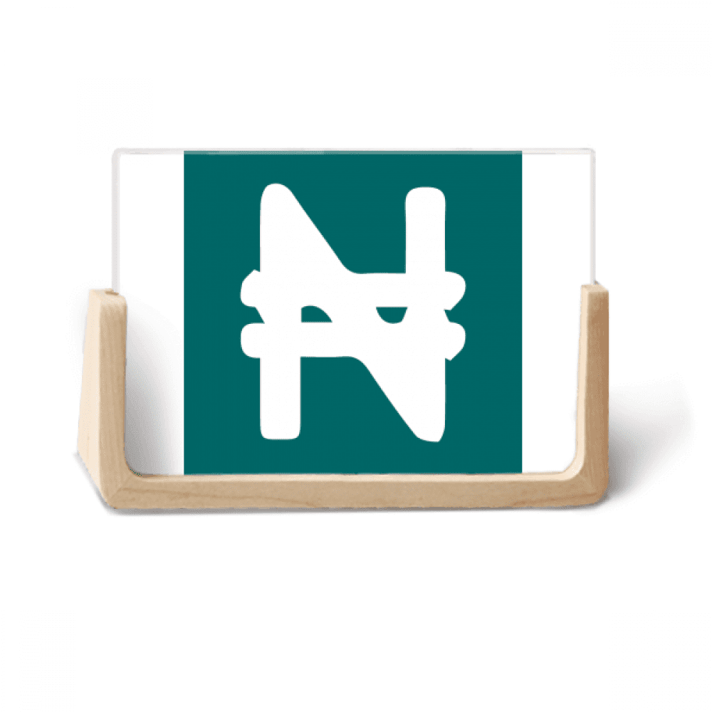 Currency Symbol Nigeria Naira NGN Photo Wooden Photo Frame Tabletop ...