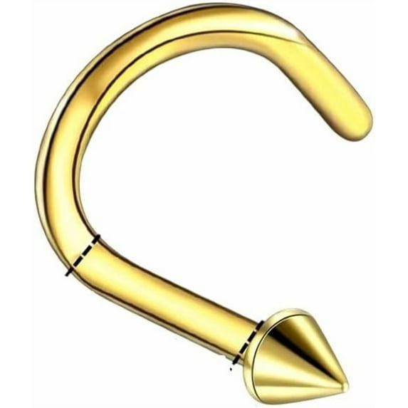 Current 2026 Fine 1Pc 20G Steel Heart Nariz Piercing Screw Nostril ...