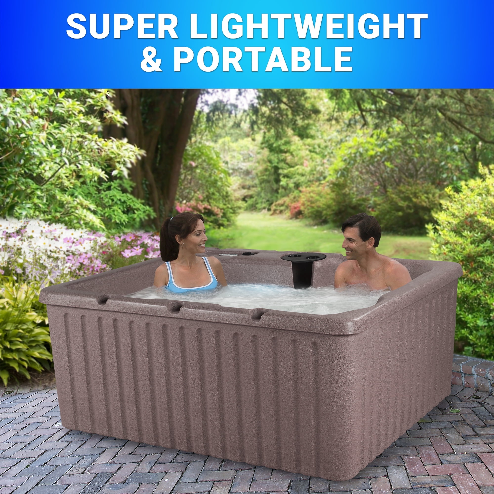 Current 3-4 Person Plug and Play Spa with Stainless Steel Heater and ...