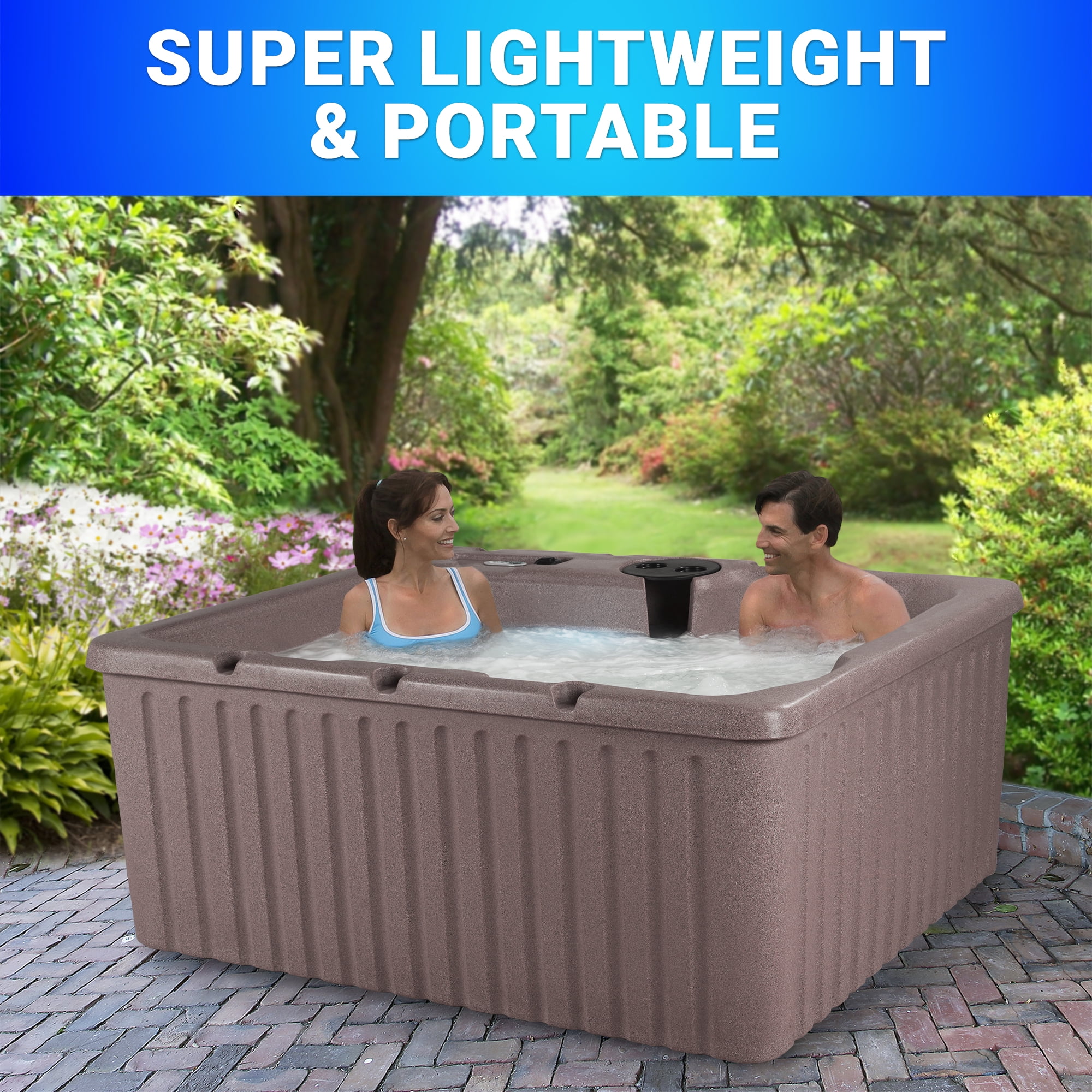 Current 3-4 Person Plug and Play Spa with Stainless Steel Heater and ...