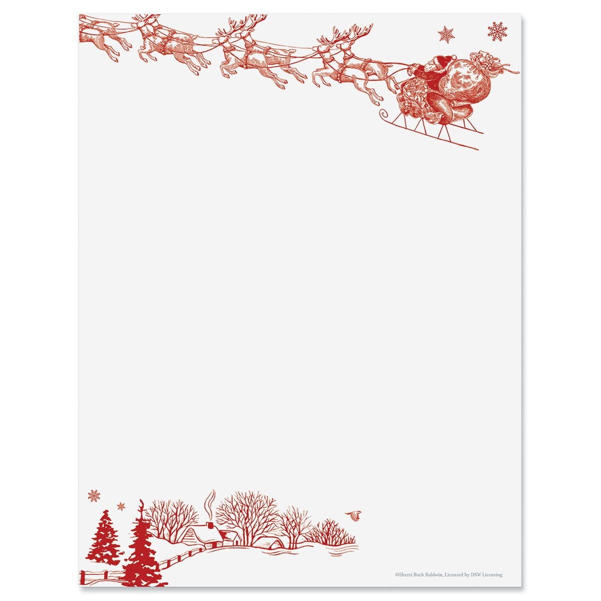 Current A Happy Christmas Letter Papers, 25 Sheets, 8 1/2 x 11" Holiday ...