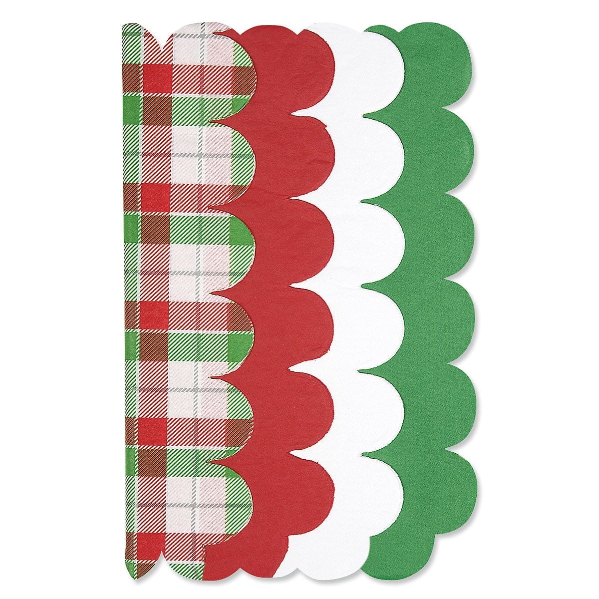 Current All About Plaid Scalloped Edge Tissue Paper Sheets - Christmas ...