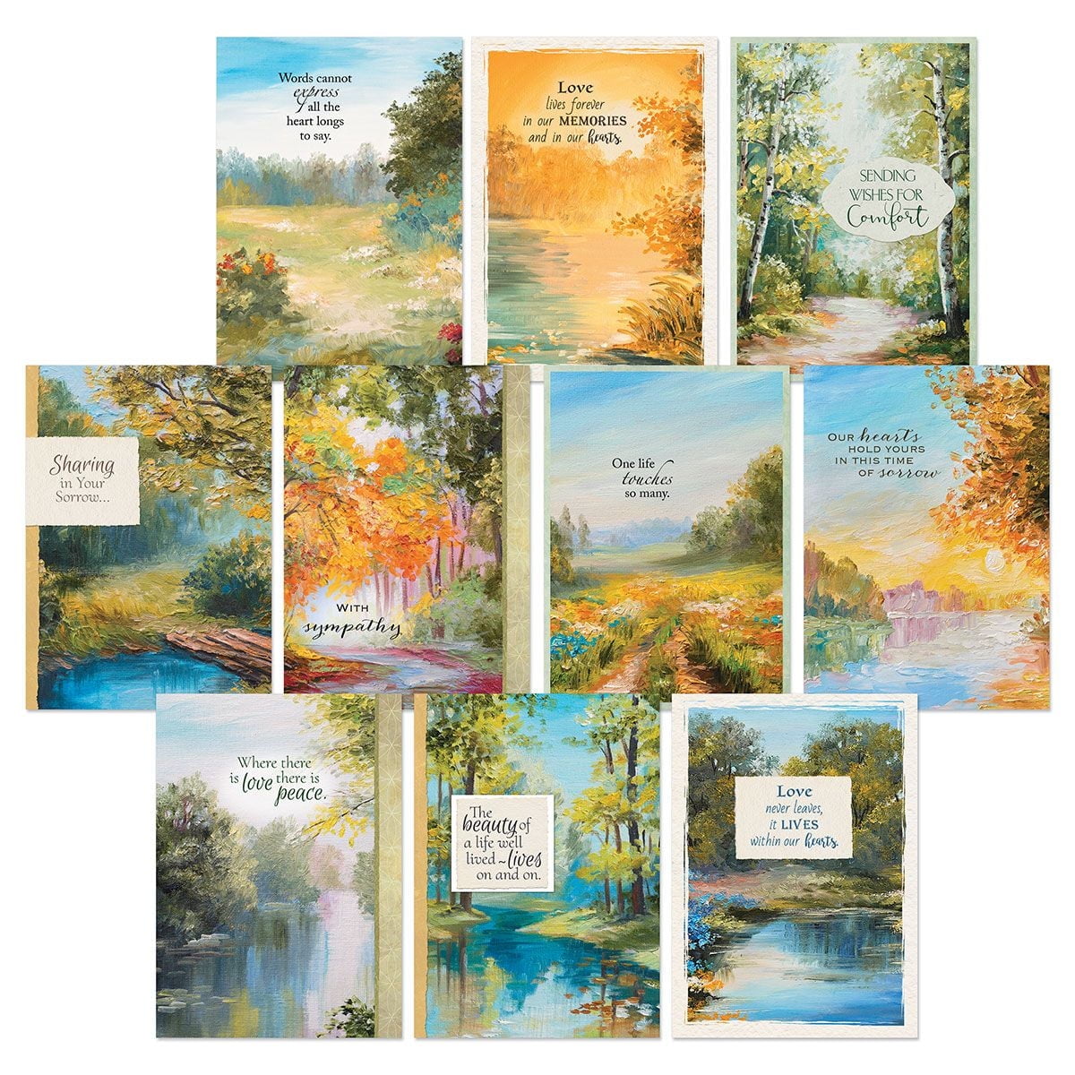 Current Art impressions Sympathy Greeting Cards Value Pack - Set of 20 ...