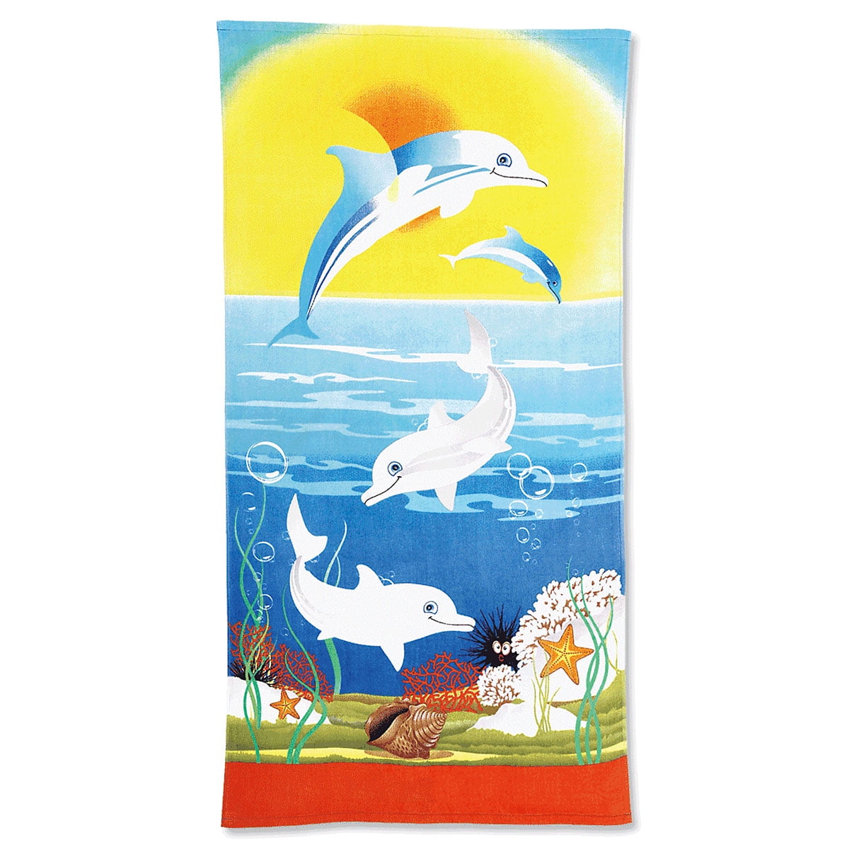 Current Beach and Bath Towel for Boys & Girls - Dolphins Design, Extra ...