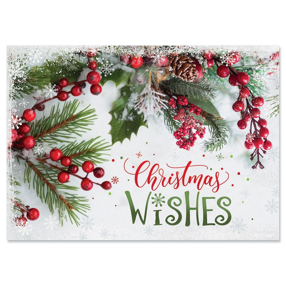 Current Berries & Pine Christmas Cards, Greeting Cards Set - Set of 18 ...