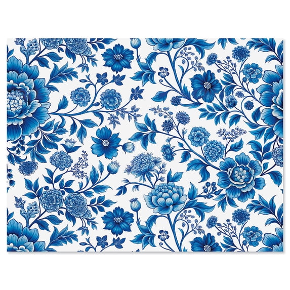 Current Blue Chinoiserie note Cards, Set 10, 4-1/4 x 5-1/2", Printed in ...