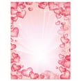 Current Celestial Hearts Letter Stationery - Set of 25 Pink Valentine's ...