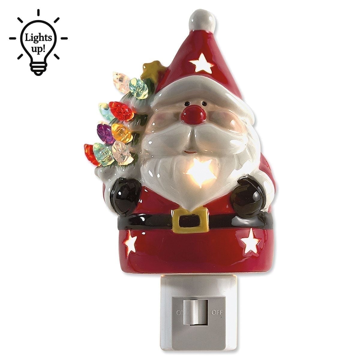 Current Christmas Santa Decorative LED Night Light, Holiday Decor ...