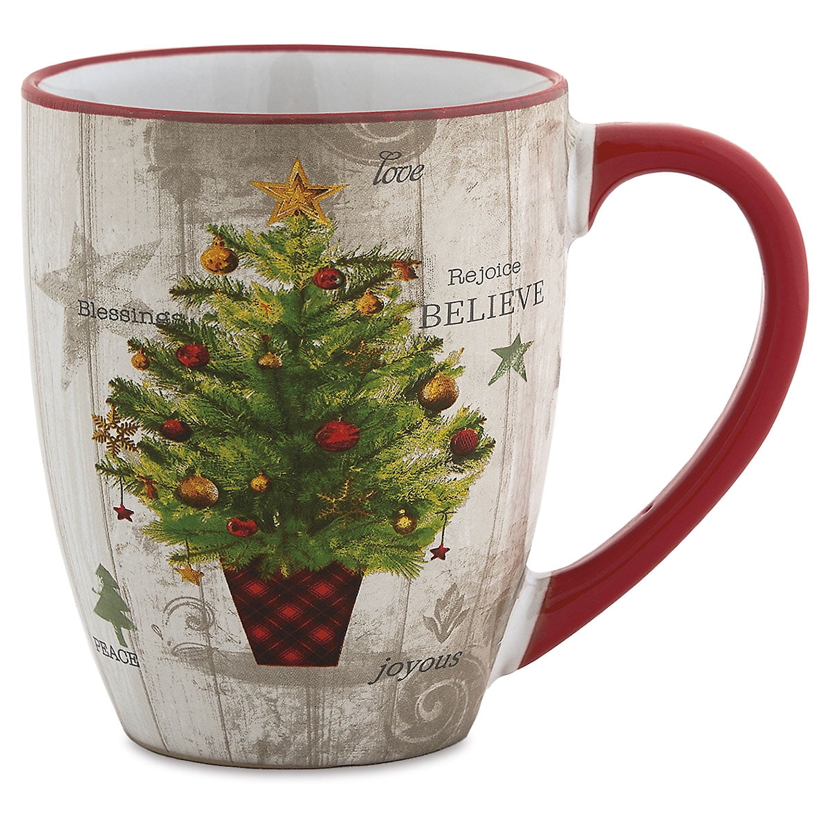 Current Ceramic Tree Mug - 22oz Large Ceramic Winter Christmas Mug ...