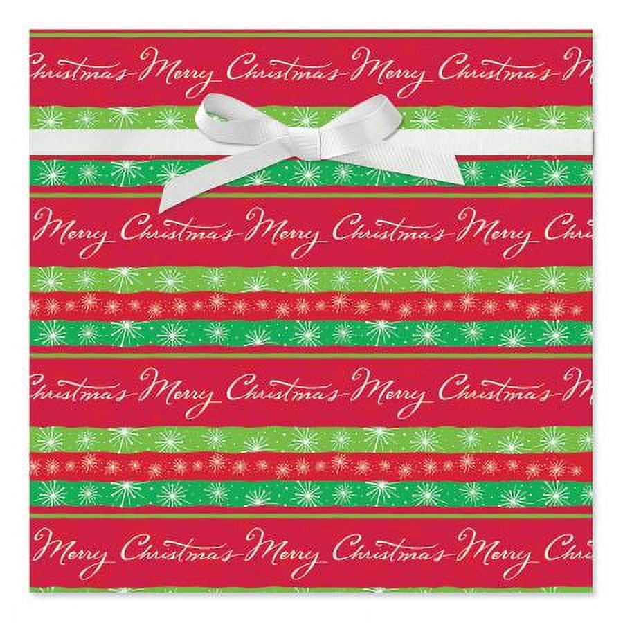 Current Premium Jumbo Xmas Gift Wrap Roll - 23-Inch x 32-Foot, 61 Sq Ft ...