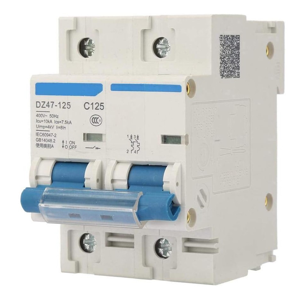 Current Circuit Breaker DZ47-125 2P 400V 100A 125A Leakage Protection Switch - Walmart.com